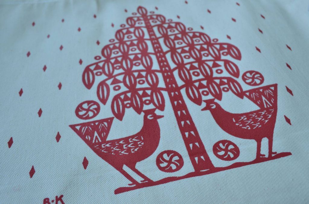 📖 Eco-bag «Tree of Life» based on the motif of Vasyl Krychevskyi ...